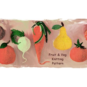 Instant Download PDF Knitting Pattern to Make 7 Fruit & - Etsy