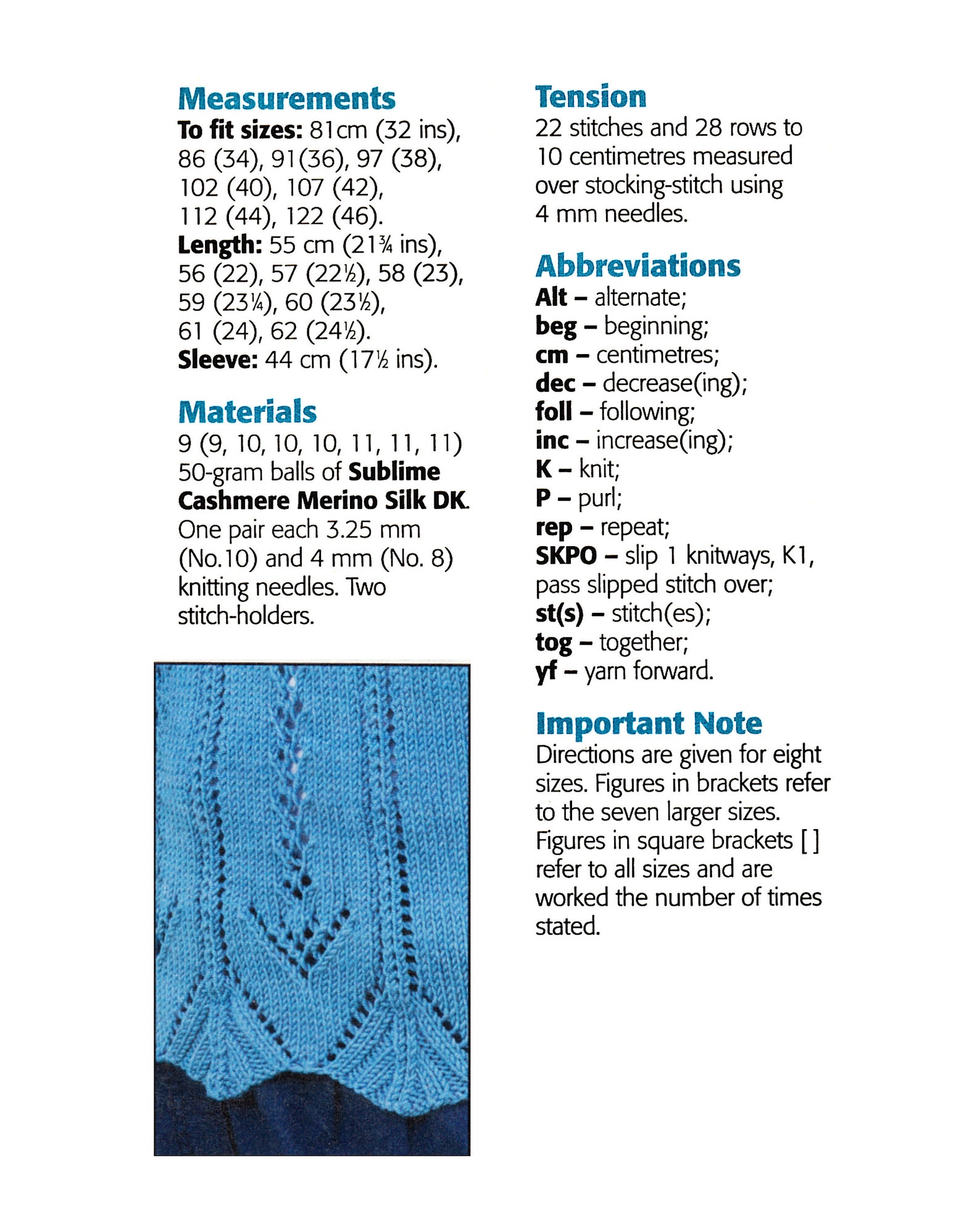 Instant Download PDF Knitting Pattern to Make a Round Neck | Etsy