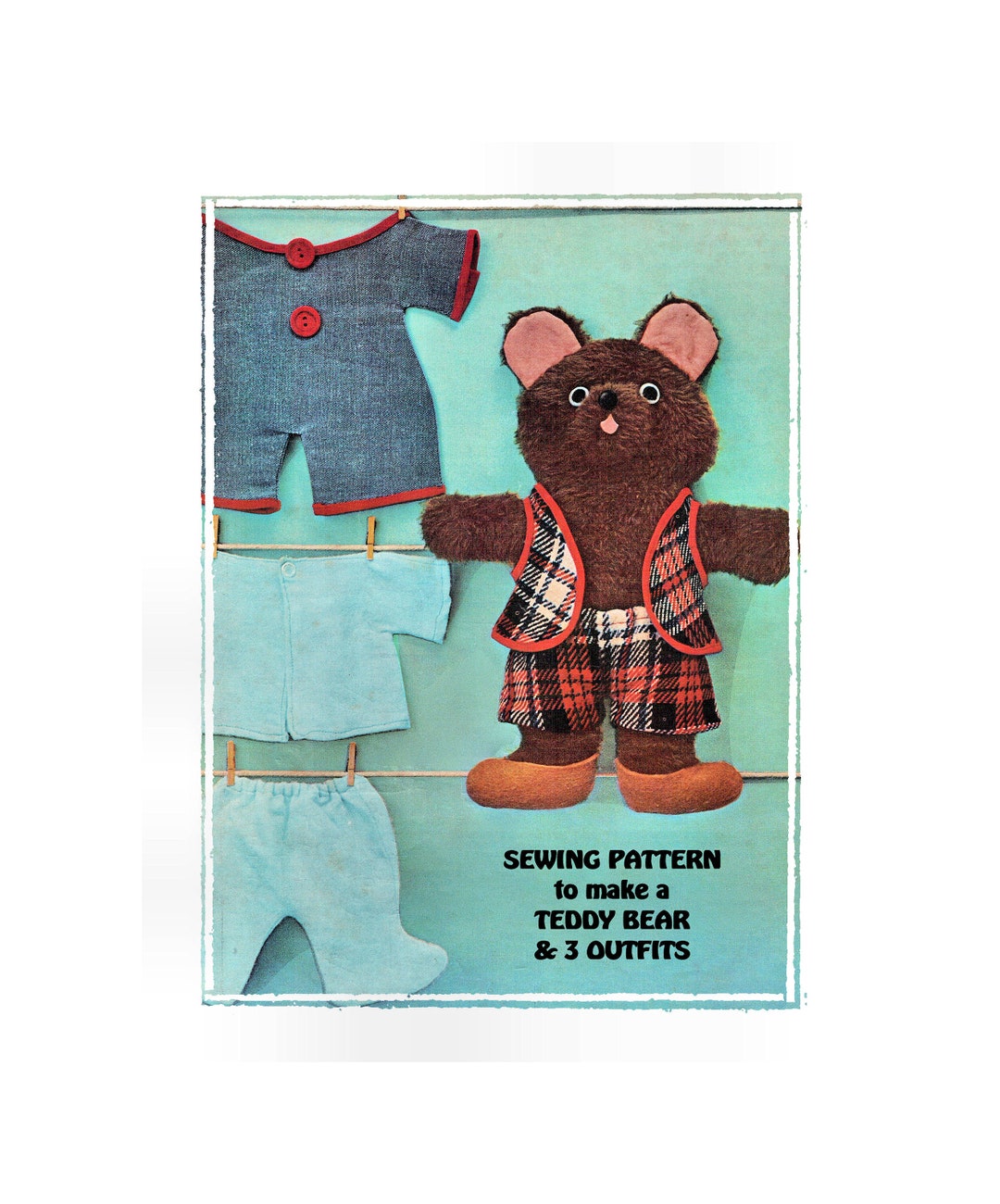 PDF Full Size Toy Sewing Pattern Easy A4 Printable to Make a 10 Inch ...