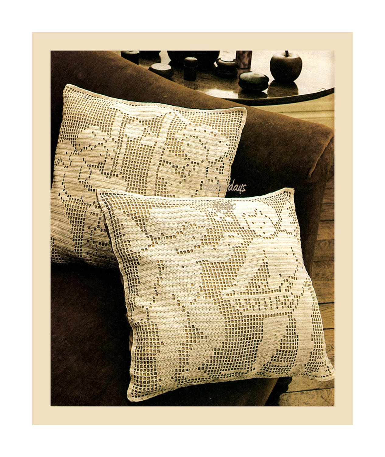 Instant Download PDF Filet CROCHET PATTERN to make Cherub | Etsy