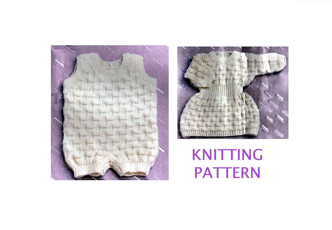 Instant Download PDF KNITTING PATTERN to Make a Baby Girls Dress ...