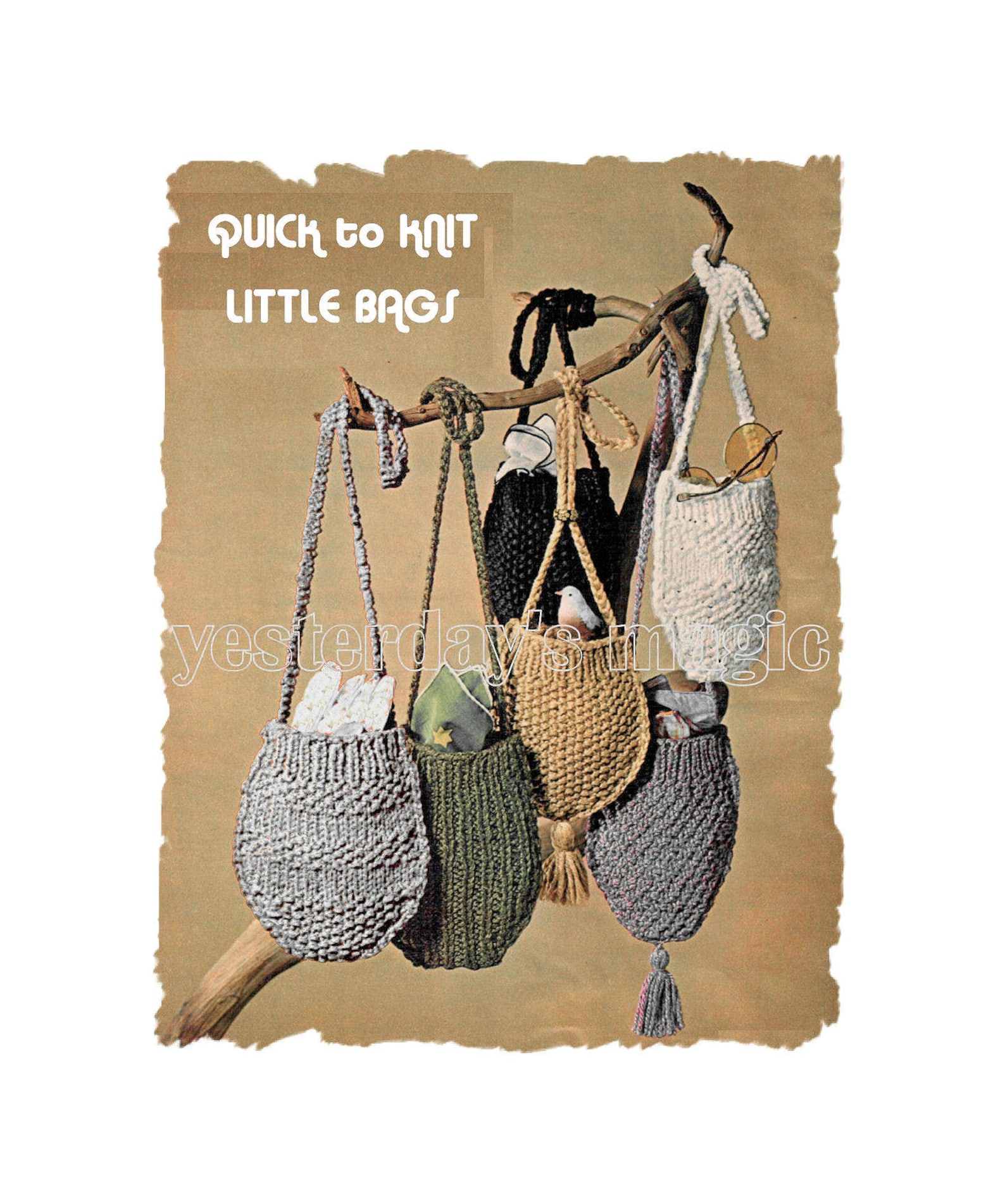 Instant Download PDF Quick Easy Beginners Knitting Pattern to - Etsy