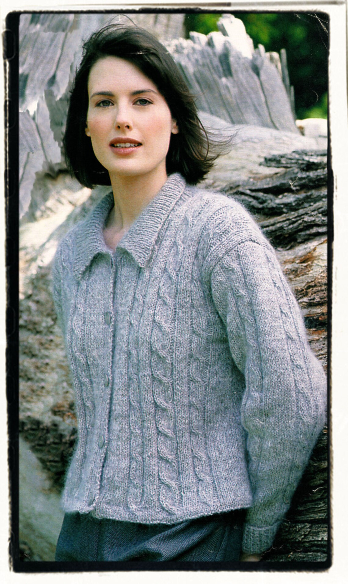 Instant Download PDF KNITTING PATTERN to Make a Womens Cable Jacket ...