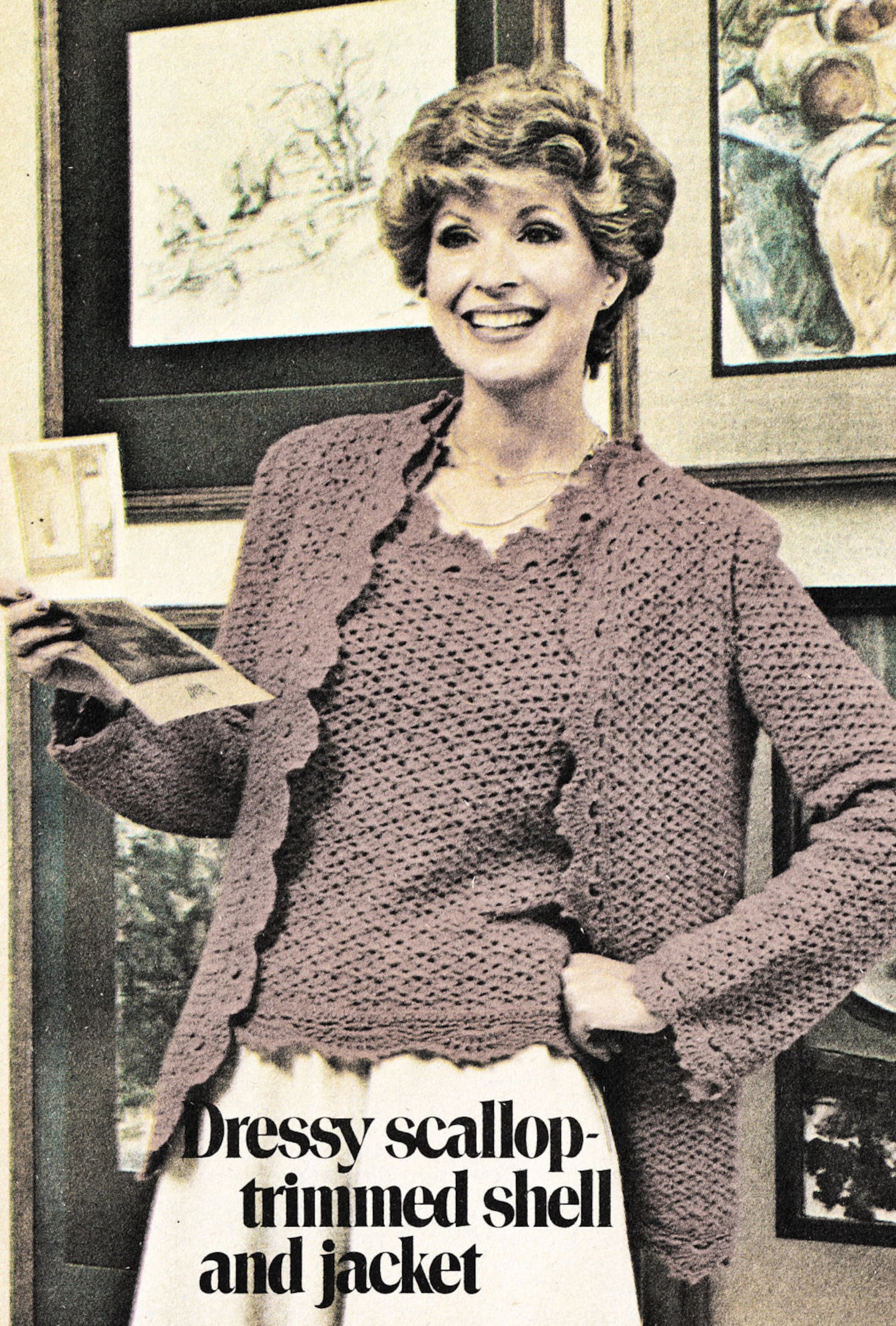 Instant Download PDF Crochet Pattern to Make a Womens Lacy Scallop Edge ...