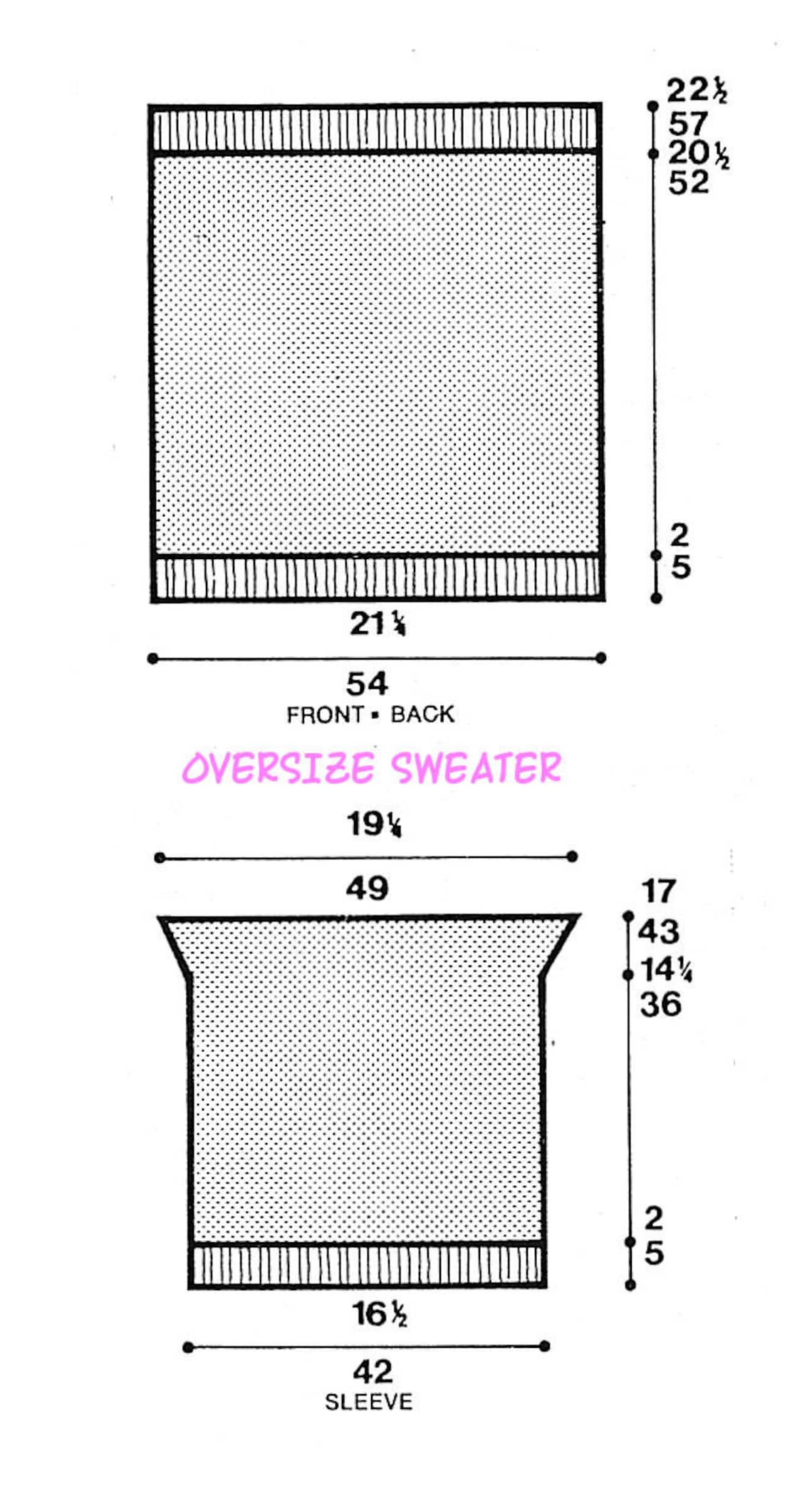 Instant Download PDF Easy KNITTING PATTERN to Make a Womens - Etsy