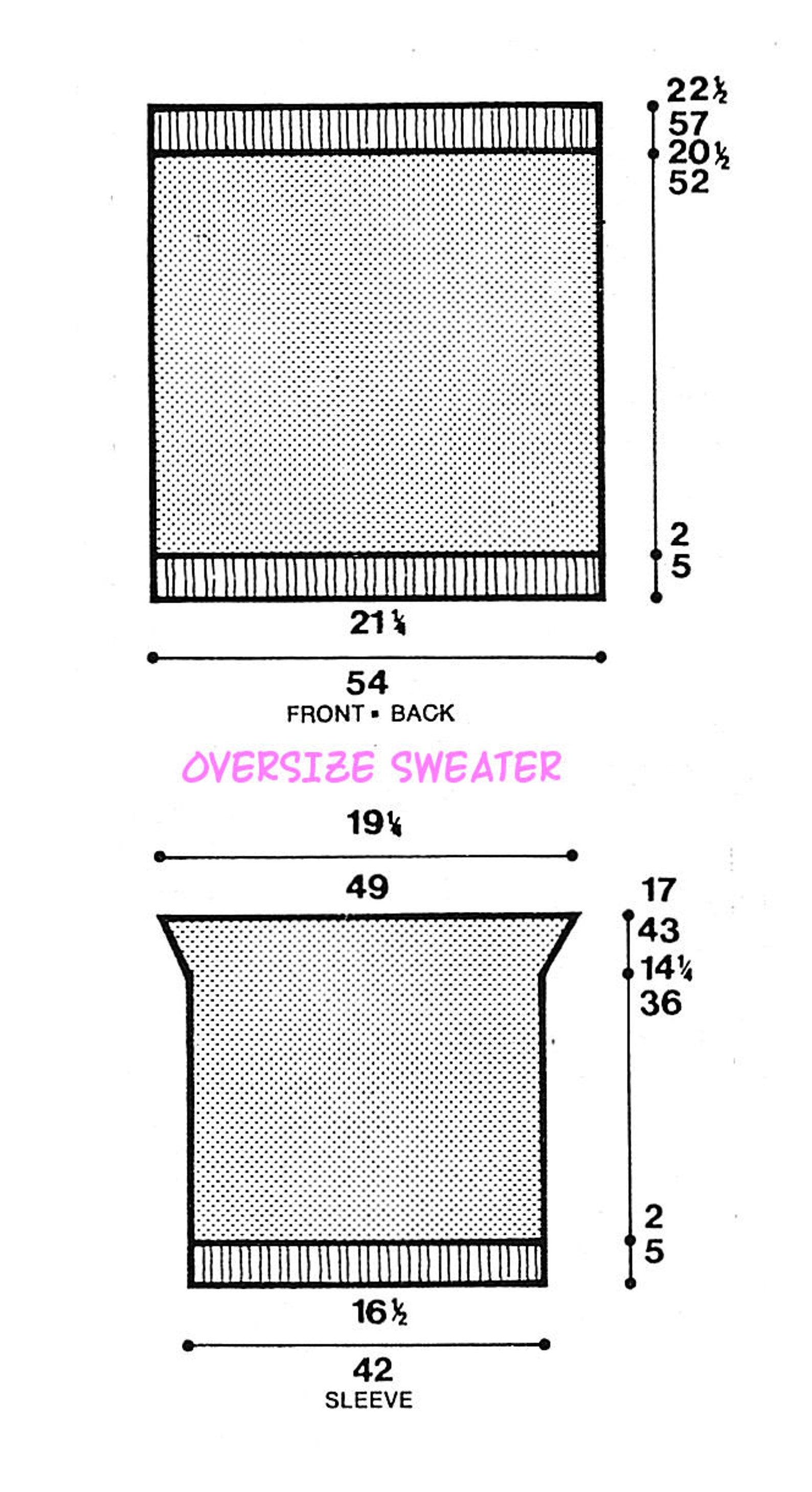 Instant Download PDF Easy KNITTING PATTERN to Make a Womens - Etsy