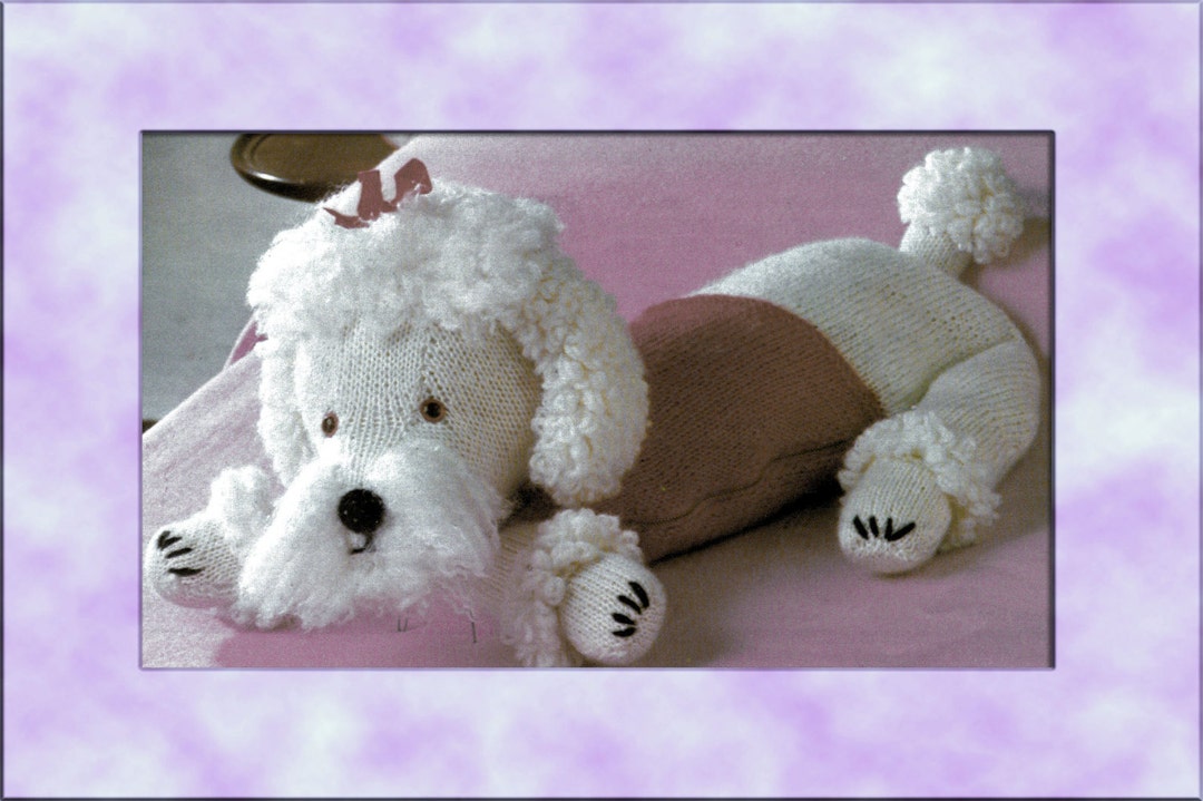 Instant Download PDF Knitting Pattern to Make a Large Floppy Poodle ...