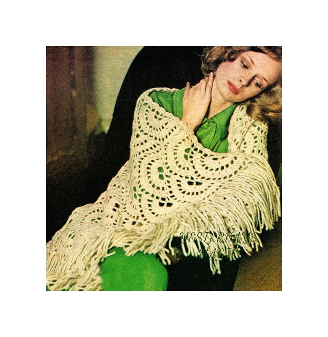 Instant Download PDF Crochet Pattern to Make a Scallop Fan Motif Large ...