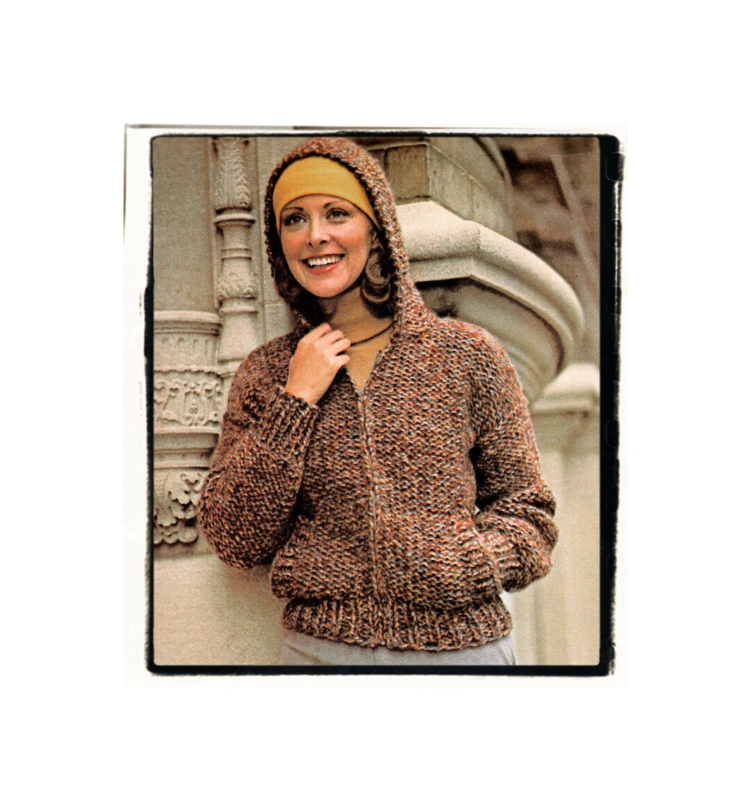 Instant Download PDF KNITTING PATTERN to Make a Zip up Hooded Womens ...