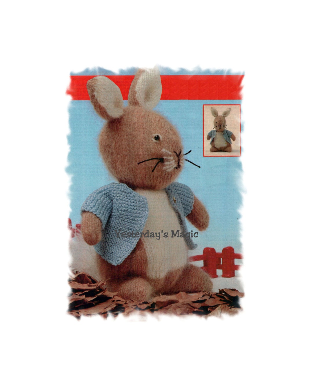 Instant Download PDF KNITTING PATTERN to Make Peter Rabbit Soft Stuffed ...