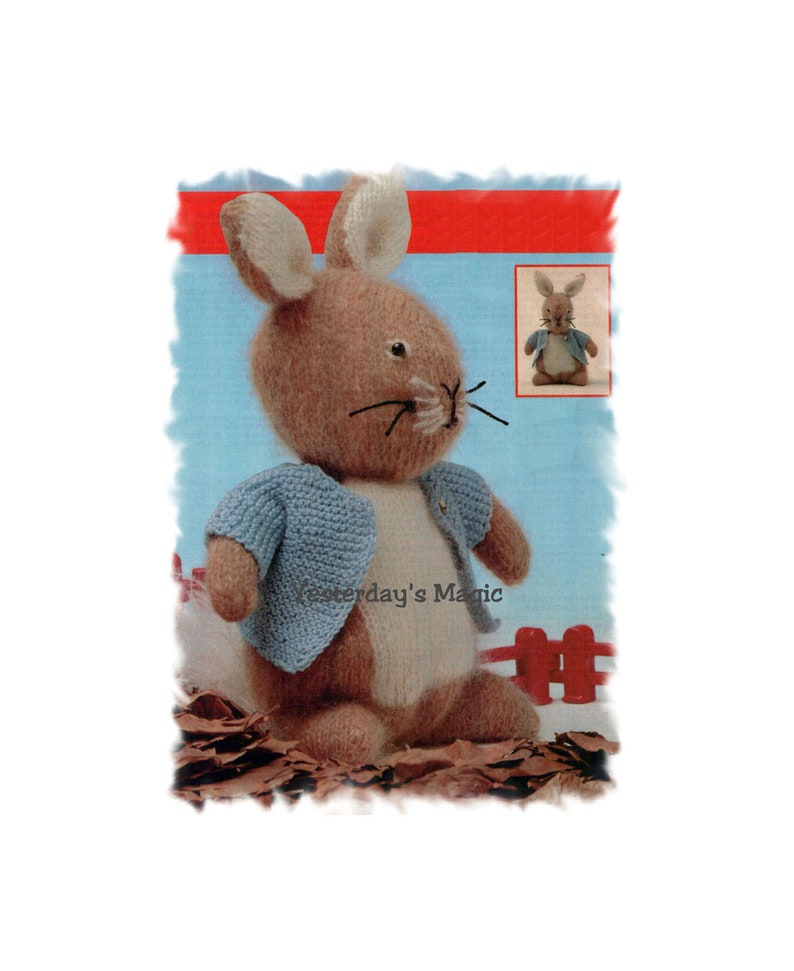 Instant Download PDF KNITTING PATTERN to Make Peter Rabbit - Etsy
