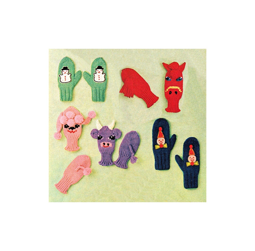 Instant Download PDF Knitting Pattern to Make Childrens Boys Girls ...