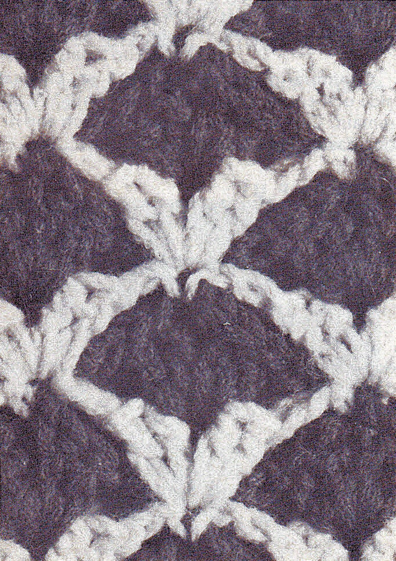 Instant Download PDF CROCHET PATTERN to Make a Two Colour Honeycomb ...