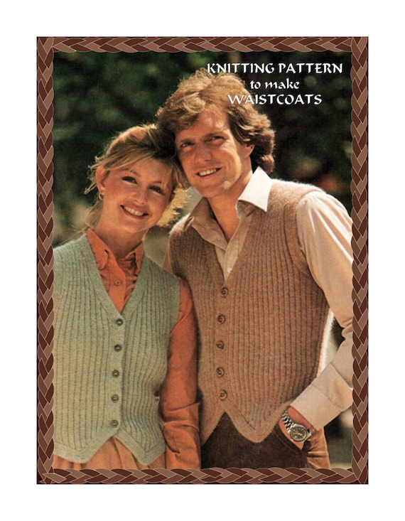 Instant Download PDF Knitting Pattern to make Mens Womens | Etsy