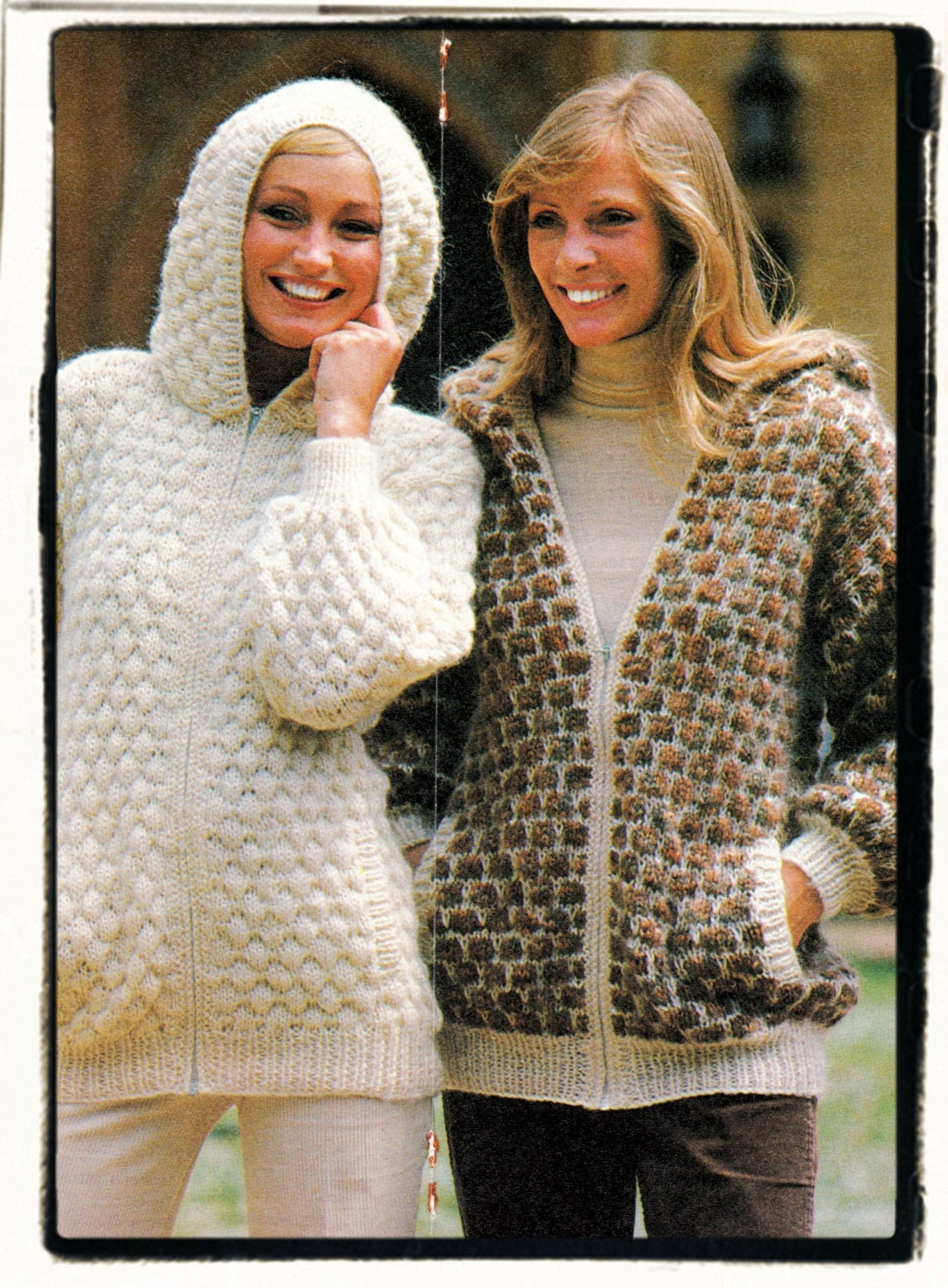 Instant Download PDF KNITTING PATTERN to Make a Zip up Hooded Womens ...