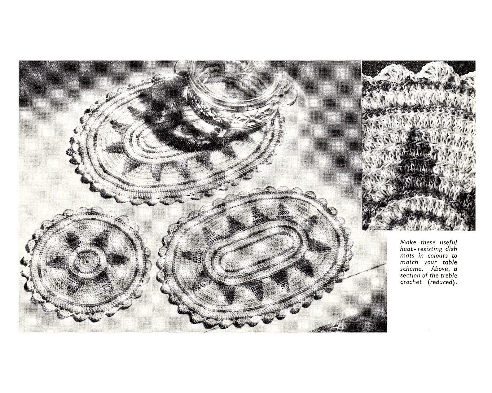 Instant Download PDF Crochet Pattern to Make Hot Pot Stands or Table ...