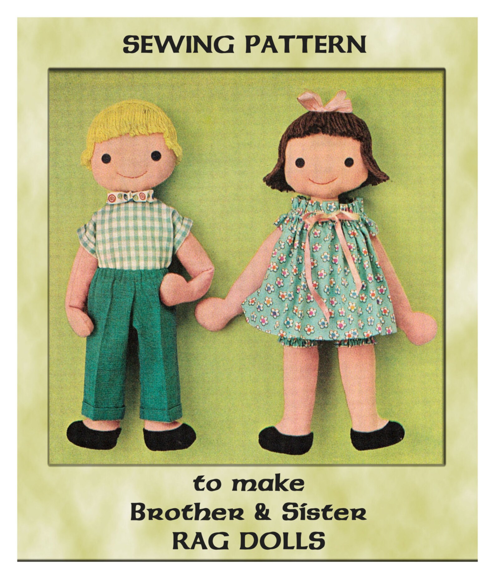 Full Size PDF Sewing Pattern to Make Twin Boy Girl Soft Body - Etsy
