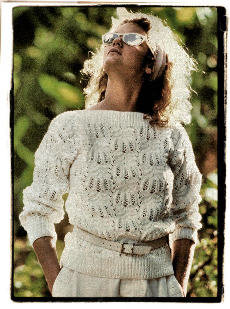 Instant Download PDF Knitting Pattern to Make a Frost Flower Lace ...