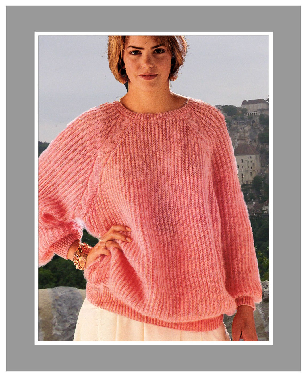 Instant Download PDF Knitting PATTERN to Make an Oversize Fishermens ...