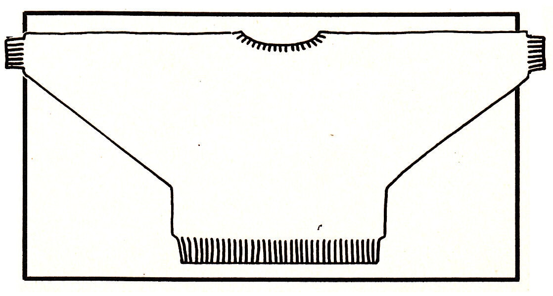 Instant Download PDF One Piece Knitting Pattern to Make a Cable Batwing ...