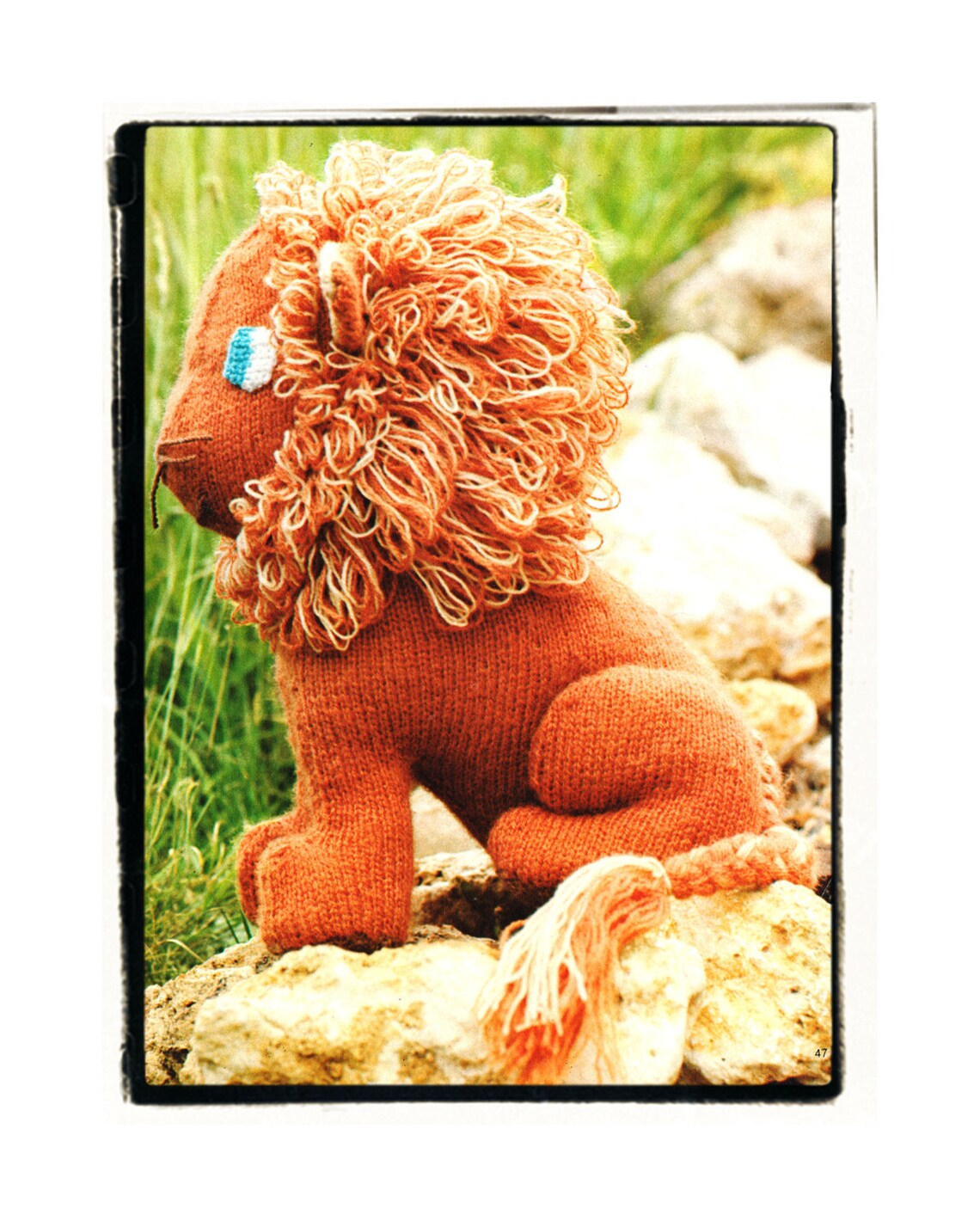 Instant Download PDF Knitting Pattern to Make a 14 Inch Tall Cuddly Leo ...