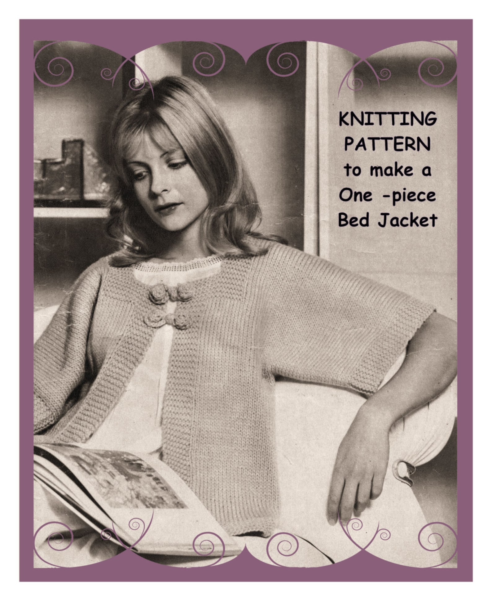 Instant Download PDF Easy Beginners KNITTING PATTERN to Make a - Etsy