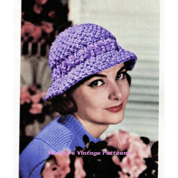 Crochet Cloche Hat Pattern - Etsy