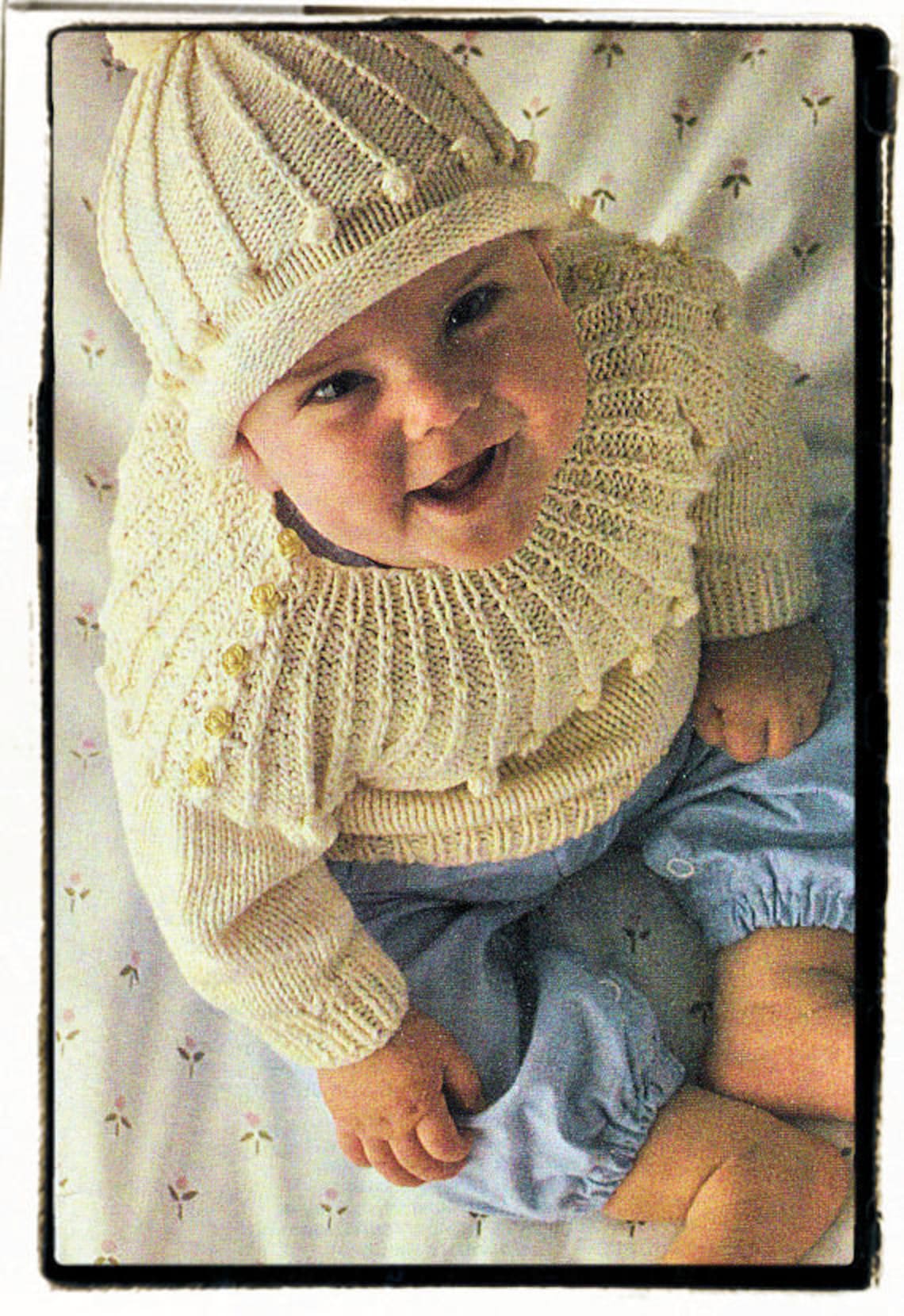 Instant Download PDF Knitting Pattern to Make a Baby Girls or - Etsy