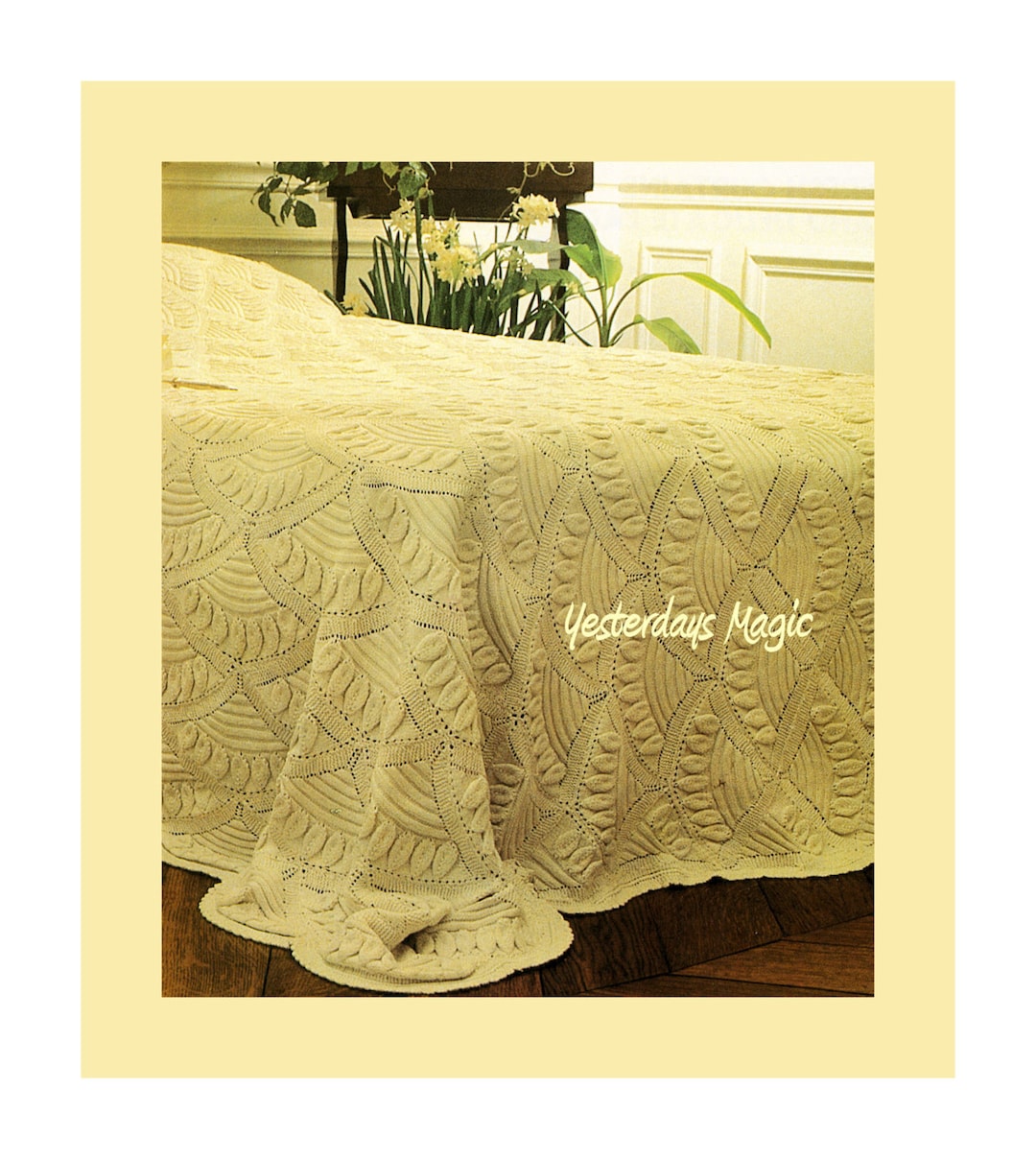 Instant Download PDF Knitting Pattern to Make an Heirloom Patchwork ...