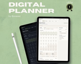 Digital Planner - 2026 - Digital Web App - Cozy Sage Green - 1st ...
