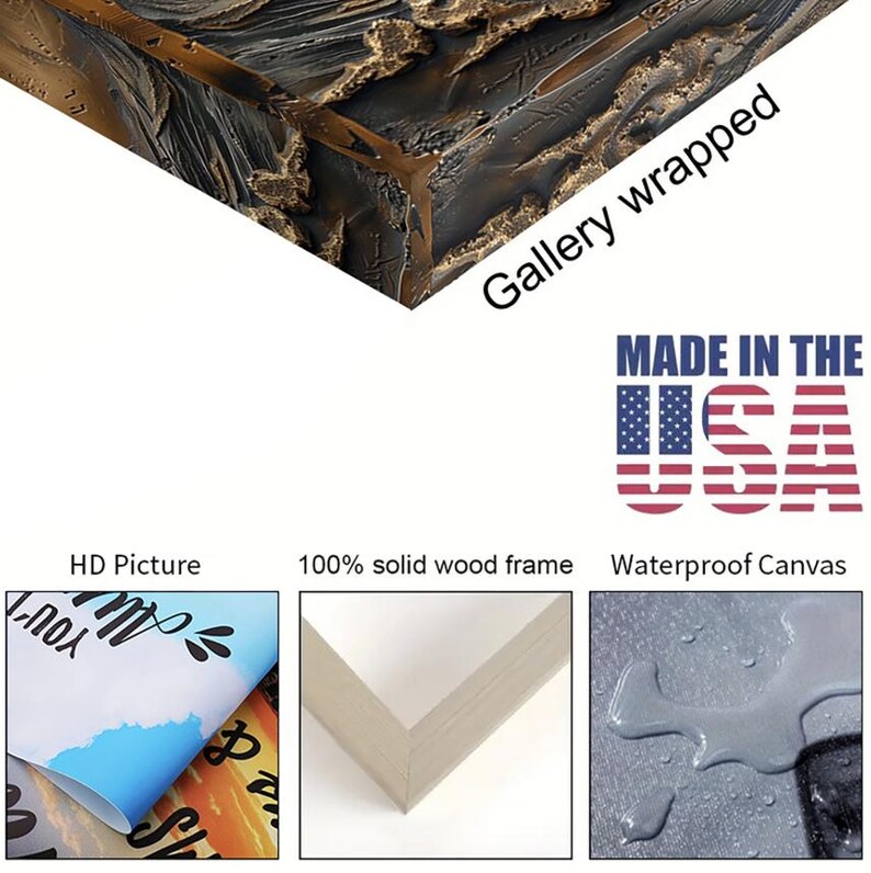 Gallery Wrapped Canvas Wall Art | HD Picture Print | Solid Wood Frame ...