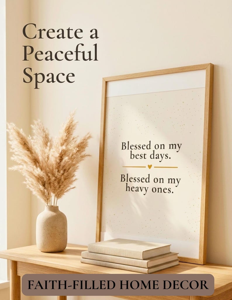 Christian Wall Art Set of 9, Minimalist Faith Prints, Daily ...