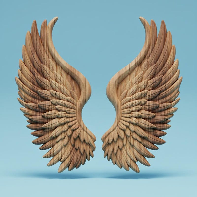 3d Angels Wings Wall Art - Etsy UK