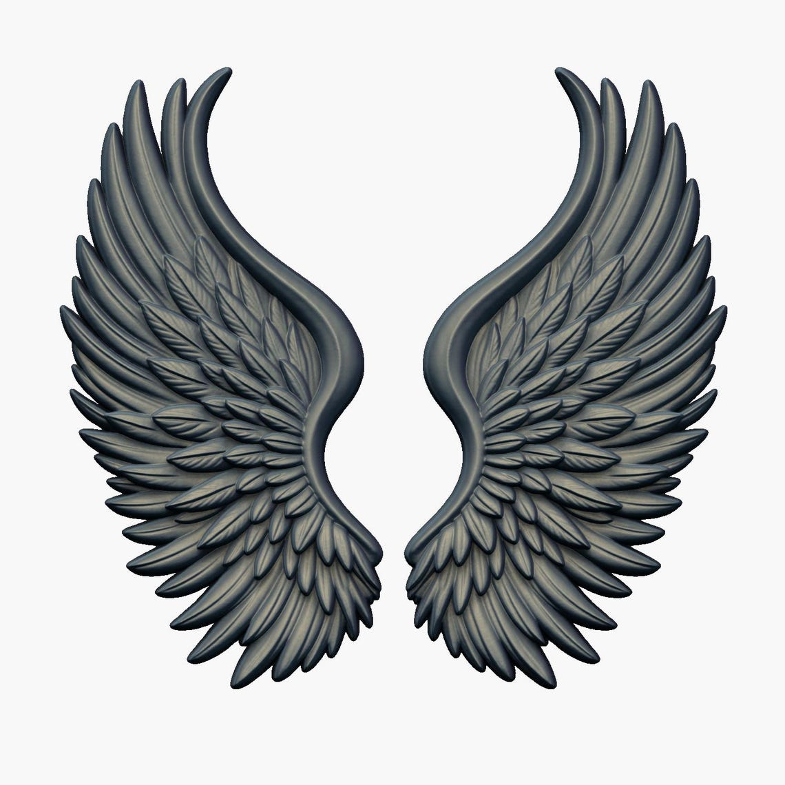 Angel Wings STL | CNC Router Wood Carving, 3D Printable (digital ...