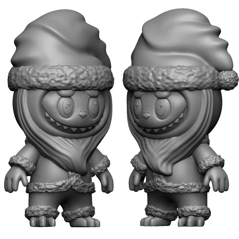 Labubu Santa 3D Model STL Files: Christmas Decor (digital Download) - Etsy