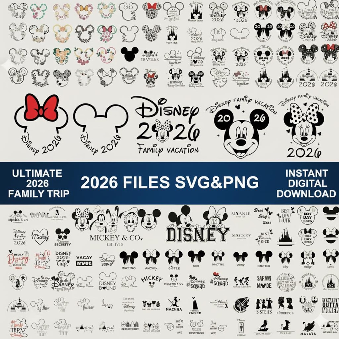 Family Vacation 2026 SVG Mega Bundle, Family Trip Designs, Magical Trip ...