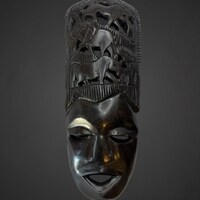 Big Traditional African Luba Kifwebe Mask, Hand Carved Fine Art - Etsy