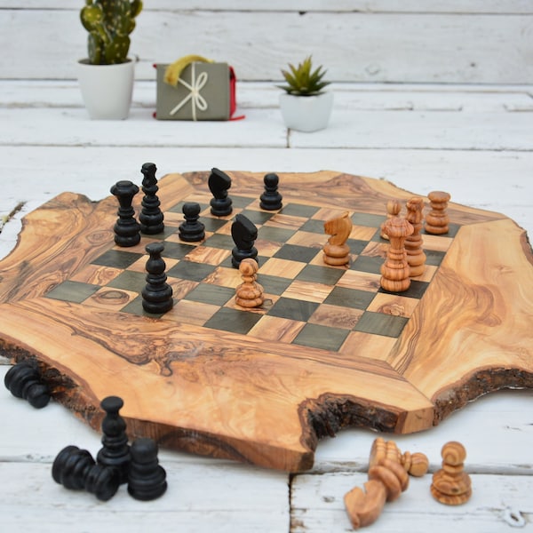 Rustic Chess Board - Etsy