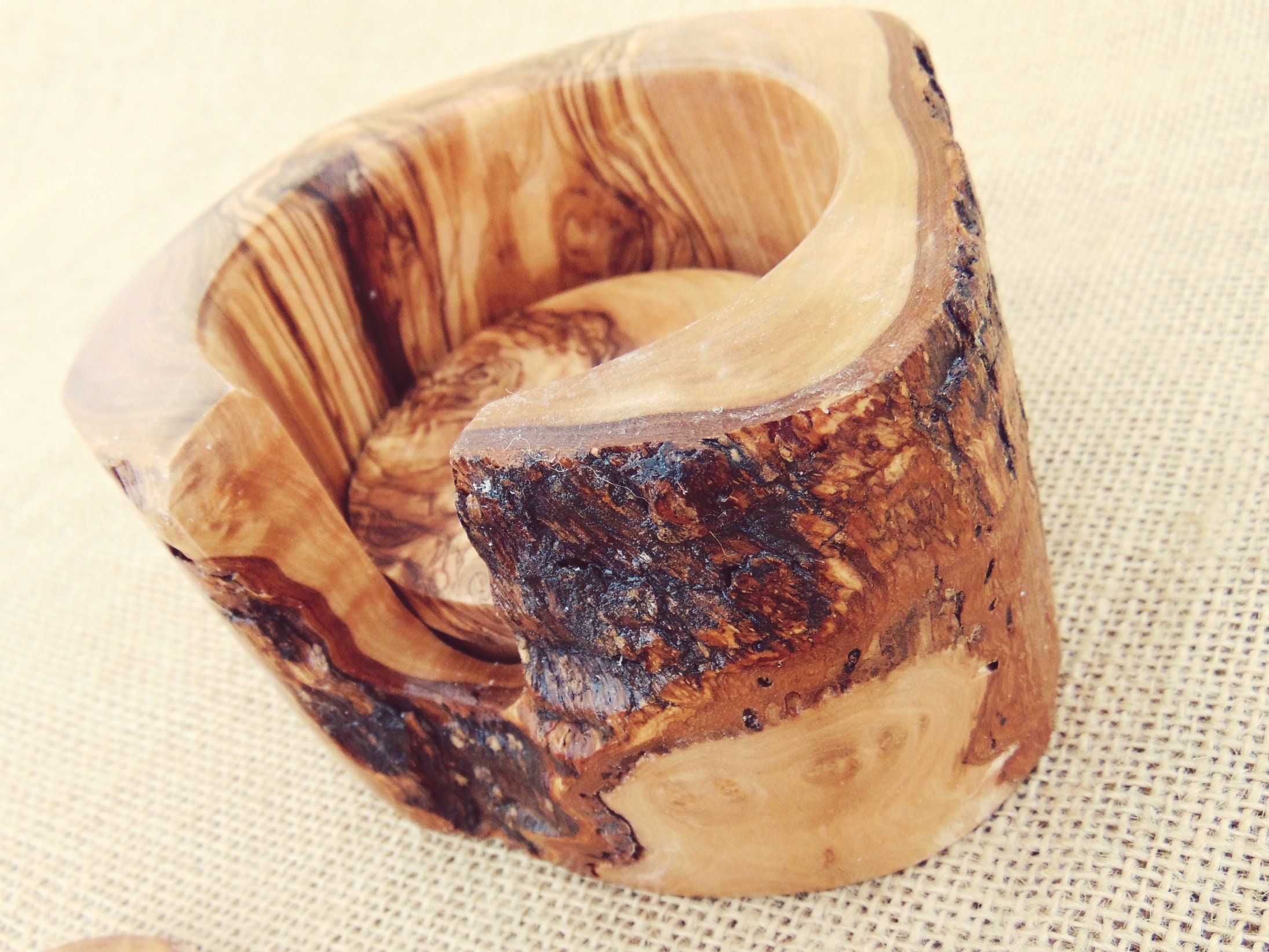 Decorative Wooden Natural Coaster Set Rustic Wedding Decor | Etsy