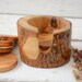 Rustic Wedding Decor Gift, Wooden Rustic Coaster Set With Rustic Holder ...