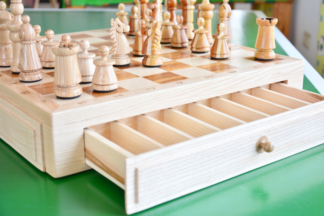 Unmatched & Unique Chess Board Set, Wooden Chess Board, Mahogany and ...