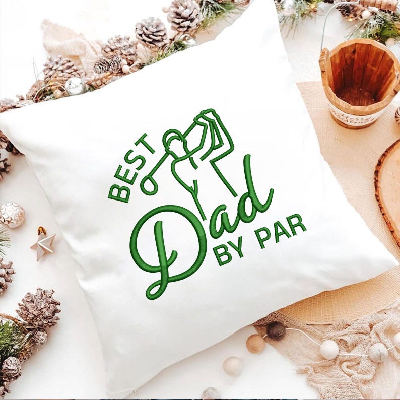 Golf Dad by Par Machine Embroidery File, Fathers Day Design (instant ...