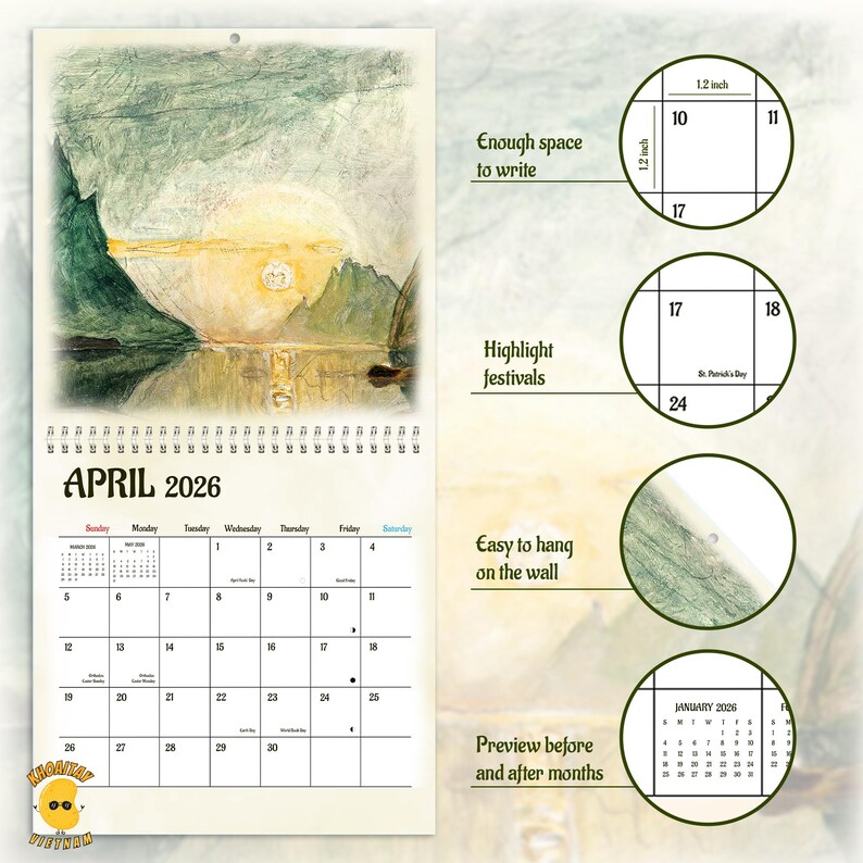 Anna Katarina Boberg Wall Calendar 2026: Nordic Landscapes and Arctic ...