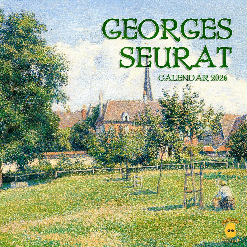 Georges Seurat Wall Calendar 2026, Pointillism Landscape Decor - Etsy ...