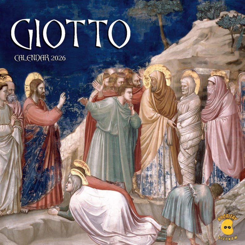 Giotto Wall Calendar 2026, Classic Fresco Art Display - Etsy