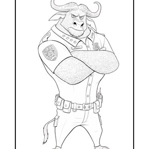 Zootopia 2 Printable Colouring Pages - Etsy