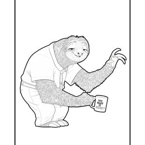 Zootopia 2 Printable Colouring Pages - Etsy