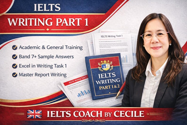 IELTS Writing Task 1 Guide | Band 7+ Report Charts, Graphs (digital ...