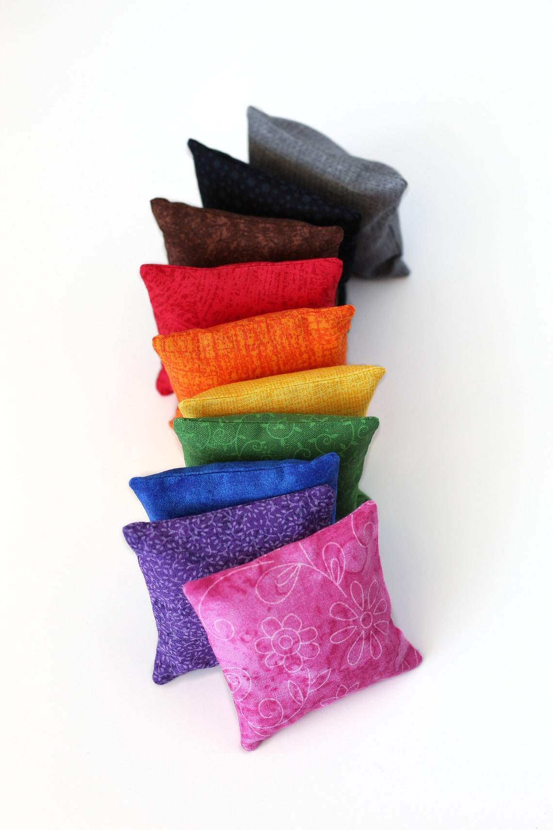 Rainbow 3 Inch Bean Bags in 10 Colors set of 10 Child's | Etsy