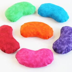 Rainbow Jelly Bean Shaped Bean Bags for Party Toss Game, Children's ...